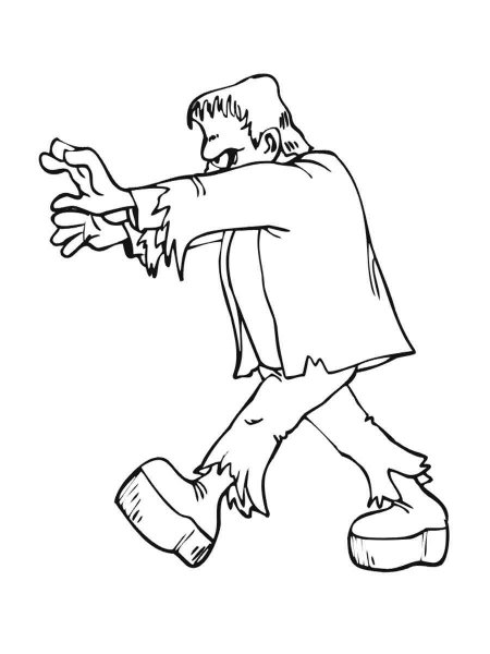 Frankenstein coloring pages