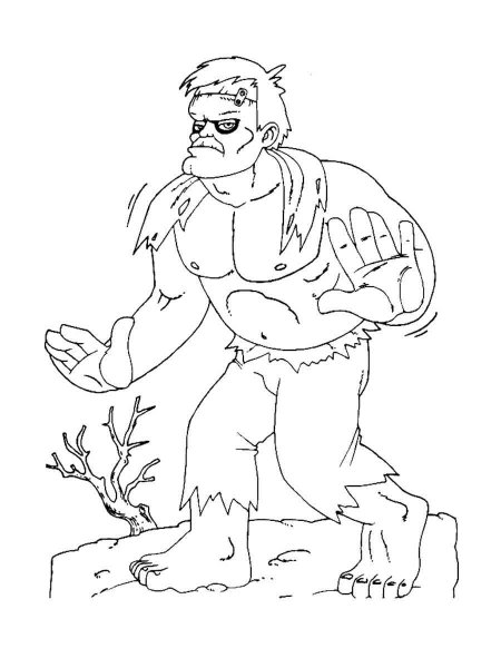 Frankenstein coloring pages