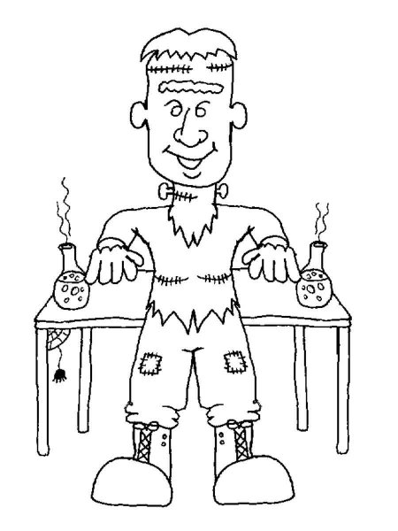 Frankenstein coloring pages