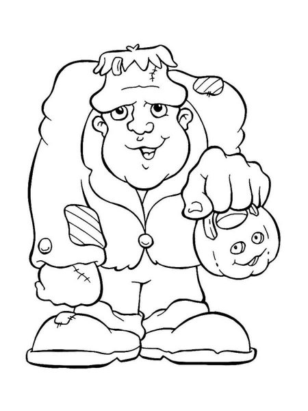 Frankenstein coloring pages