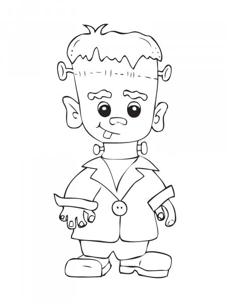 Frankenstein coloring pages