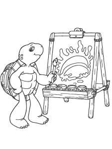Franklin Turtle coloring pages