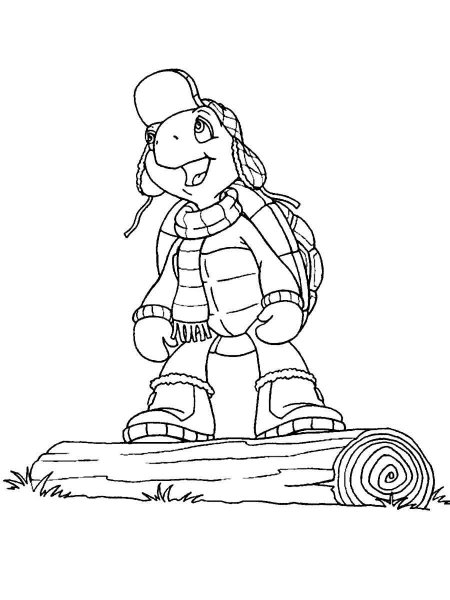 Franklin Turtle coloring pages