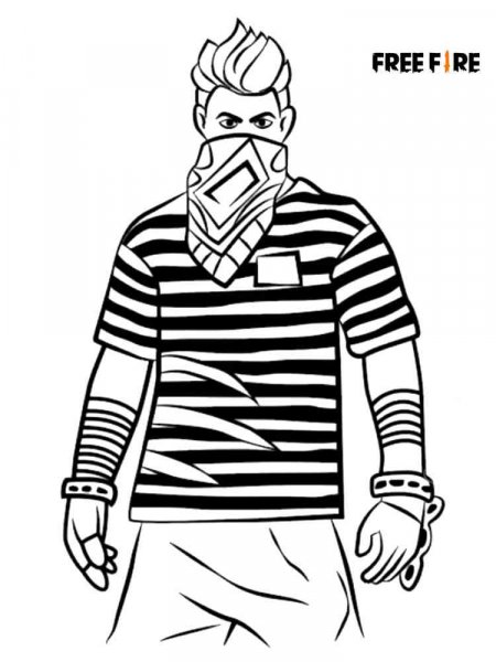 Free Fire coloring pages