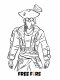 Free Fire coloring pages