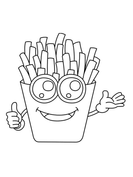 French Fries coloring pages