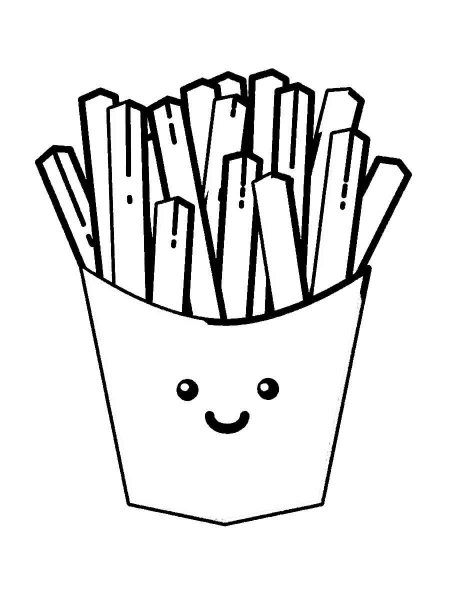 French Fries coloring pages