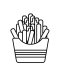 French Fries coloring pages