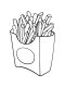 French Fries coloring pages