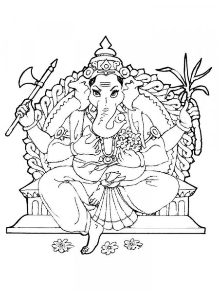 Ganesha coloring pages