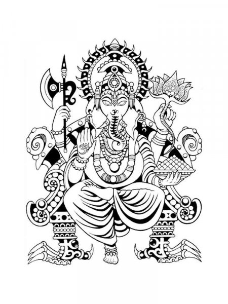 Ganesha coloring pages