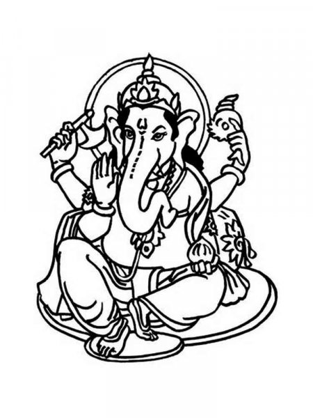 Ganesha coloring pages
