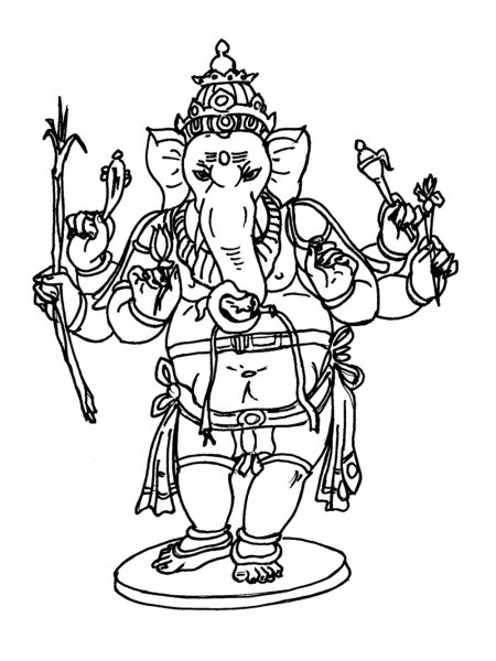 Ganesha coloring pages