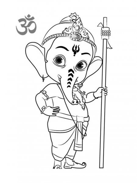 Ganesha coloring pages