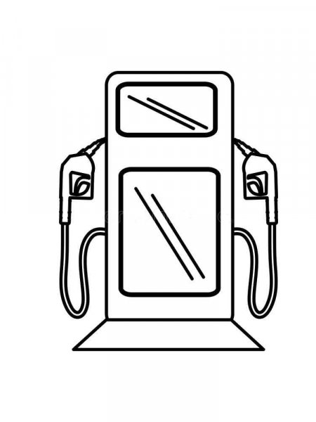 Gas Station coloring pages