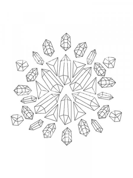 Gemstones coloring pages