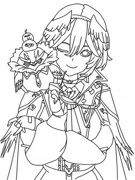 Genshin Impact coloring pages