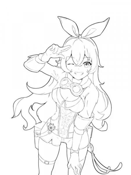 Genshin Impact coloring pages