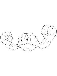 Pokemon Geodude coloring pages - Free Printable