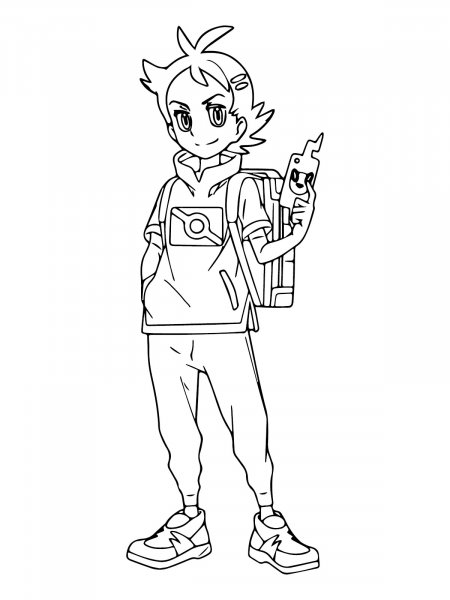 Goh Pokemon coloring pages