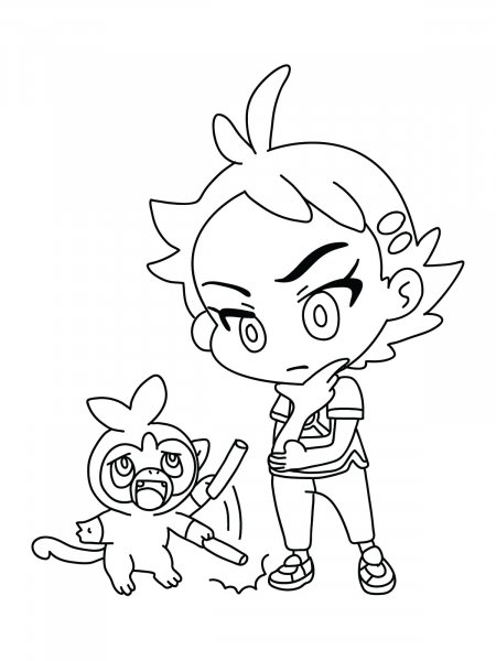 Goh Pokemon coloring pages