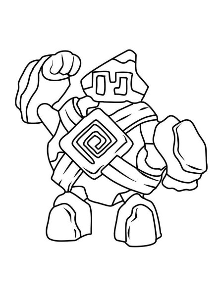 Golett Pokemon coloring pages - Free Printable