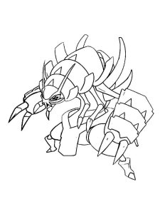 Golisopod Pokemon coloring pages - Free Printable