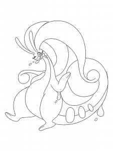 Goodra Pokemon coloring pages - Free Printable