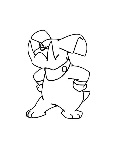 Granbull Pokemon coloring pages - Free Printable