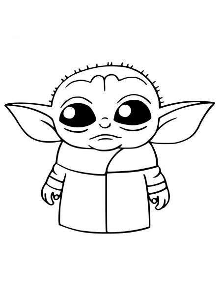 Grogu coloring pages