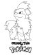 Growlithe Pokemon coloring pages - Free Printable