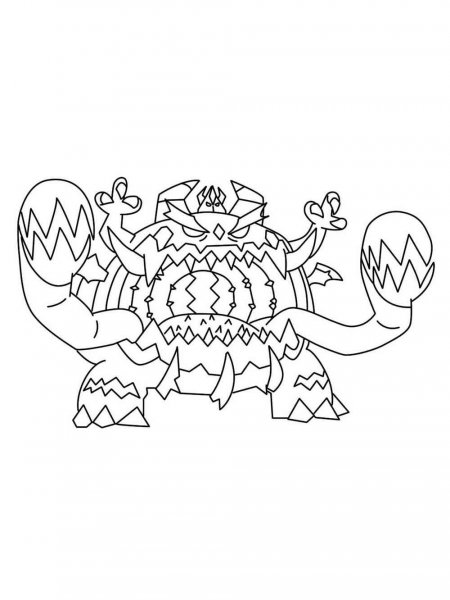 Guzzlord Pokemon coloring pages - Free Printable