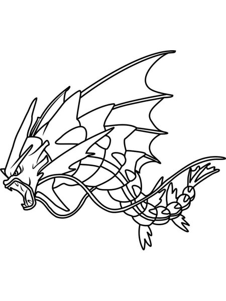 Gyarados Pokemon coloring pages - Free Printable