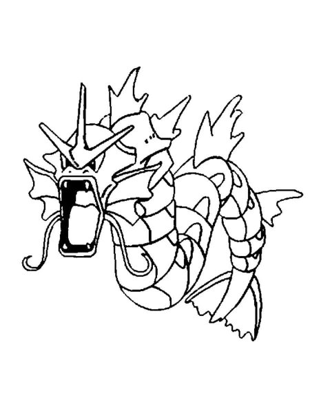 Gyarados Pokemon coloring pages - Free Printable