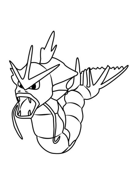 Gyarados Pokemon coloring pages - Free Printable