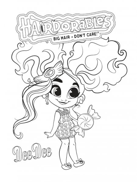 Hairdorables coloring pages