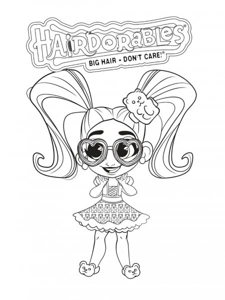 Hairdorables coloring pages
