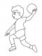 Handball coloring pages