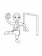 Handball coloring pages