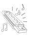 Harmonica coloring pages