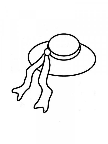 Hat coloring pages