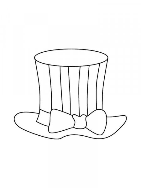 Hat coloring pages