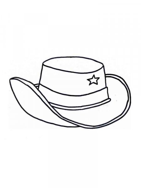 Hat coloring pages