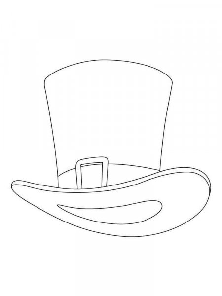 Hat coloring pages