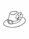Hat coloring pages