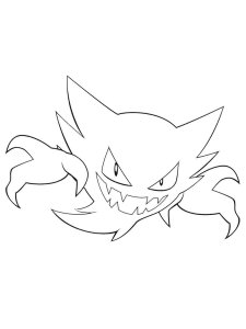 Haunter Pokemon coloring pages - Free Printable