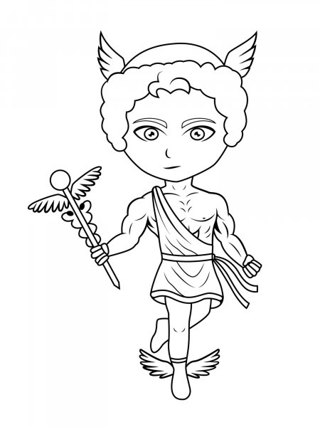 Hermes coloring pages