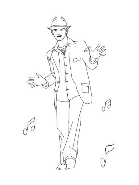 High School Musical coloring pages