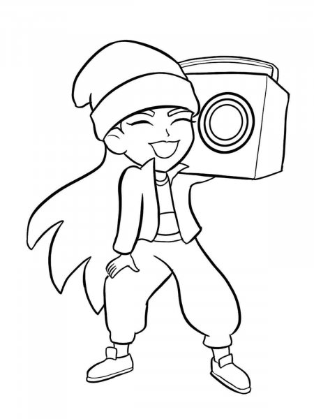 Hip-Hop & Rap coloring pages