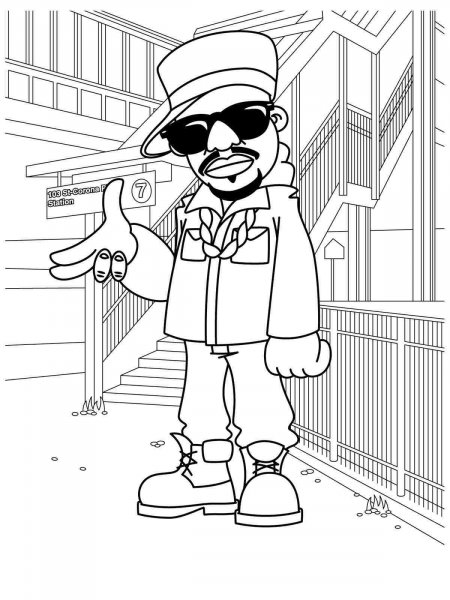 Hip-Hop & Rap coloring pages